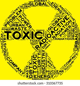 Word Cloud Form Sign Radioactive On Stock Vector (Royalty Free ...