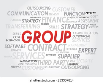 Word Cloud Group Related Items Presentation Stock Vector (Royalty Free ...
