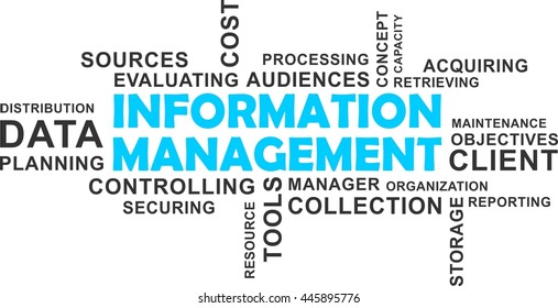 Word Cloud Information Management Related Items Stock Vector (Royalty ...