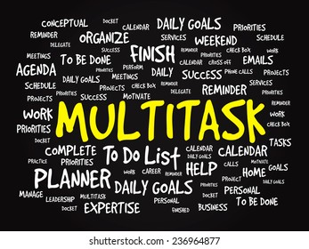 Word Cloud Multitask Related Items Vector Stock Vector (Royalty Free ...