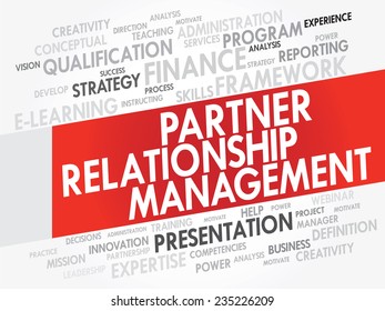 Word Cloud Partner Relationship Management Related Stock Vector ...