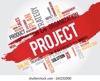 Word Cloud Project Related Tags Business Stock Vector (Royalty Free ...