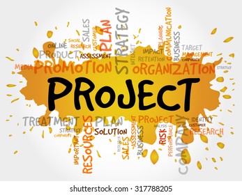 Word Cloud Project Related Tags Business Stock Vector (Royalty Free ...