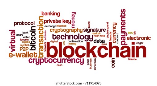 Word Cloud Related Bitcoin Cryptocurrency Virtual Stock Vector (Royalty ...