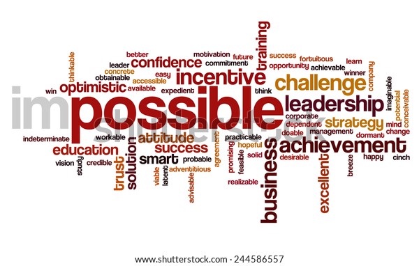 Word Cloud Related Motivation Possibility Ability Stock Vector (Royalty ...