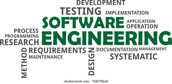 Word Cloud Software Engineering Related Items Stock Vector (Royalty ...