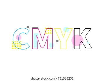 Word Cmyk Icon Color Models Illustration Stock Vector (Royalty Free ...