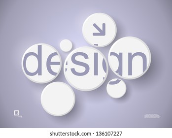Word Design Circles Stock Vector (Royalty Free) 136107227 | Shutterstock