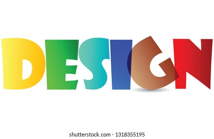 Word Design Letters Stock Vector (Royalty Free) 1318355195 | Shutterstock