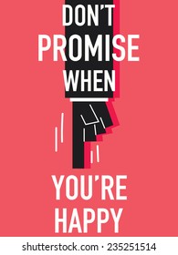Word Do Not Promise Stock Vector (Royalty Free) 235251514 | Shutterstock