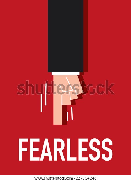 Word Fearless Vector Illustration Stock Vector (Royalty Free) 227714248 ...