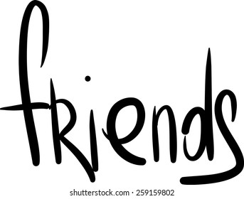 Word Friends Stock Vector (Royalty Free) 259159802 | Shutterstock