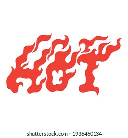 Word Hot Label Tag Vector Illustration Stock Vector (Royalty Free ...
