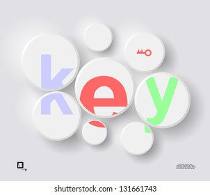 Word Key Circles Stock Vector (Royalty Free) 131661743 | Shutterstock