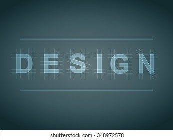 Word Logo Design Drawn Form Drawing Stock Vector (Royalty Free ...