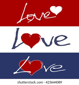 Word Love Vector Logo Template Stock Vector (Royalty Free) 423644089 ...