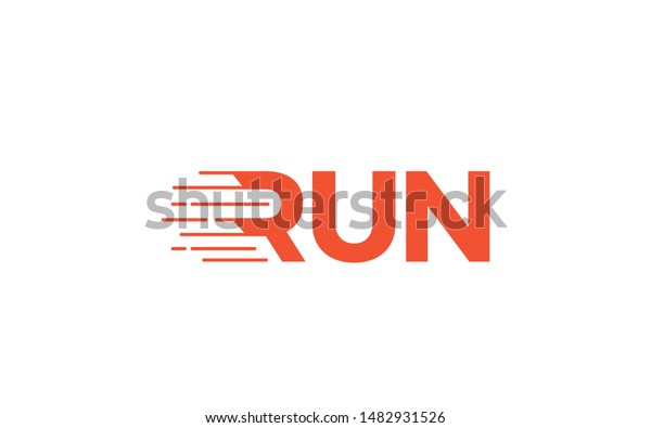 Word Mark Logo Icon Formed Run Stock Vector (Royalty Free) 1482931526 ...