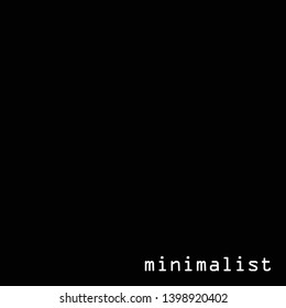 Word Minimalist Black Background Stock Vector (Royalty Free) 1398920402 ...