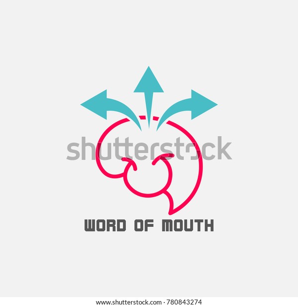 Word Mouth Vector Logo Illustration Stock Vector (Royalty Free ...