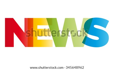 Word News Vector Banner Text Colored Stock Vector (Royalty Free ...