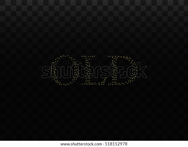 Word Old Gold Style Vector Stock Vector (Royalty Free) 518152978 ...