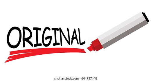 Word Meaning Underlined Red Marker Stock Vector (Royalty Free) 659725198