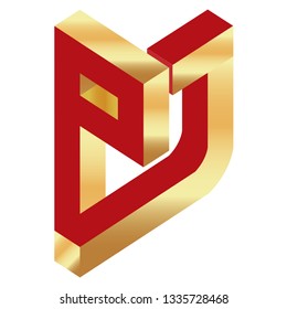 Word P J Logo Design Stock Vector (Royalty Free) 1335728468 | Shutterstock