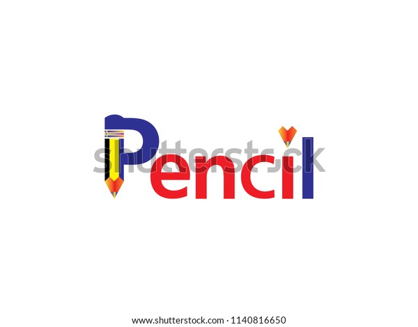 Word Pencil Logo Vector Stock Vector (Royalty Free) 1140816650 ...
