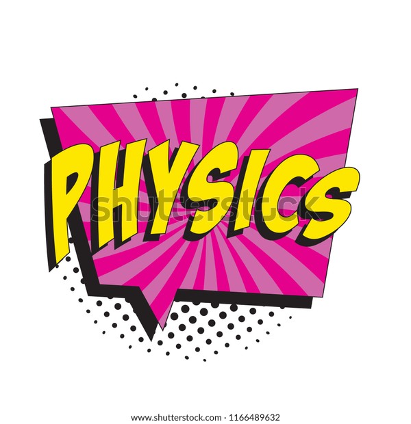 Word Physics Colorful Retro Comic Speech: เวกเตอร์สต็อก (ปลอดค่า ...