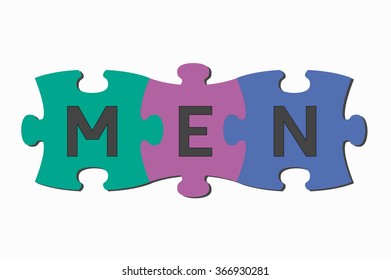 Word Puzzle Pieces Buy Stock Vector (Royalty Free) 366930260