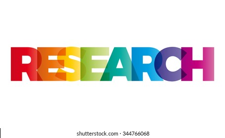 Word Research Vector Banner Text Colored: vector de stock (libre de ...