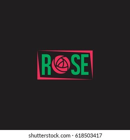 Word Rose Design Logo Vector Stock Vector (Royalty Free) 618503417 ...