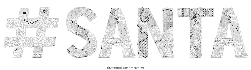 894 Santa Zentangle Images, Stock Photos & Vectors | Shutterstock