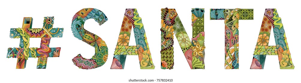 894 Santa Zentangle Images, Stock Photos & Vectors | Shutterstock