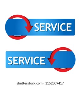 Word Service Vector Arrow Flat Vector Stock Vector (Royalty Free ...