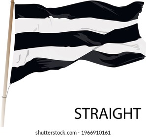 Word Straight Vector Banner Straight Pride Stock Vector (Royalty Free ...