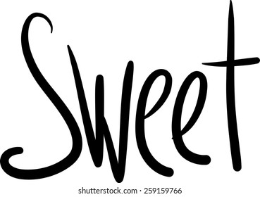 Word Sweet Stock Vector (Royalty Free) 259159766 | Shutterstock