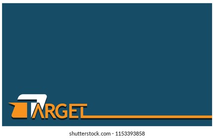 Word Target Background Vector Vector Illustration Stock Vector (Royalty ...