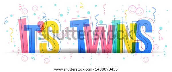 Word Twins On White Background Vector Stock Vector (Royalty Free ...