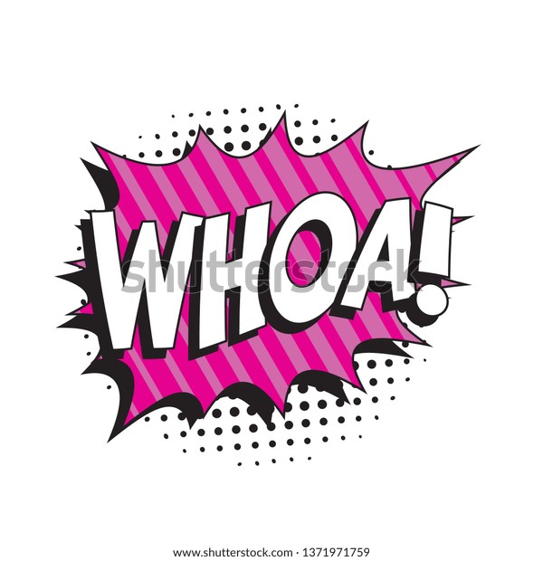 Word Whoa Vintage Comic Speech Bubble Stock Vector (Royalty Free ...