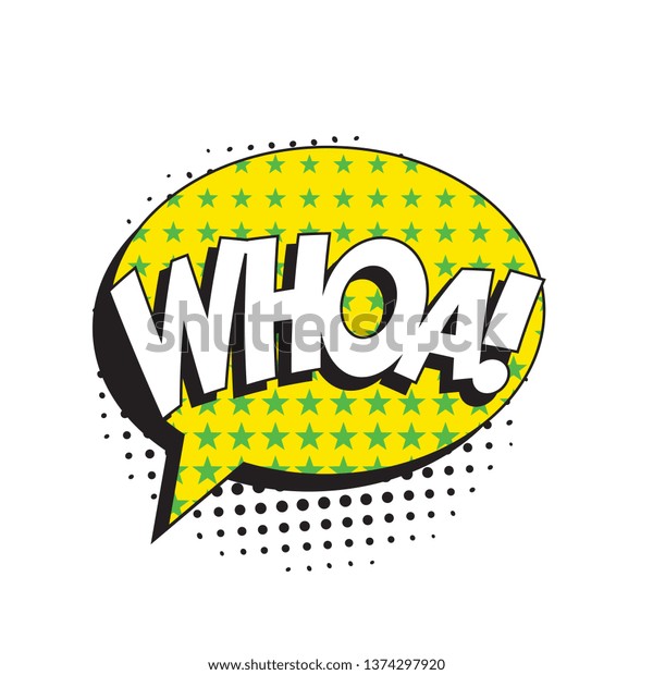 Word Whoa Vintage Comic Speech Bubble Stock Vector (Royalty Free ...
