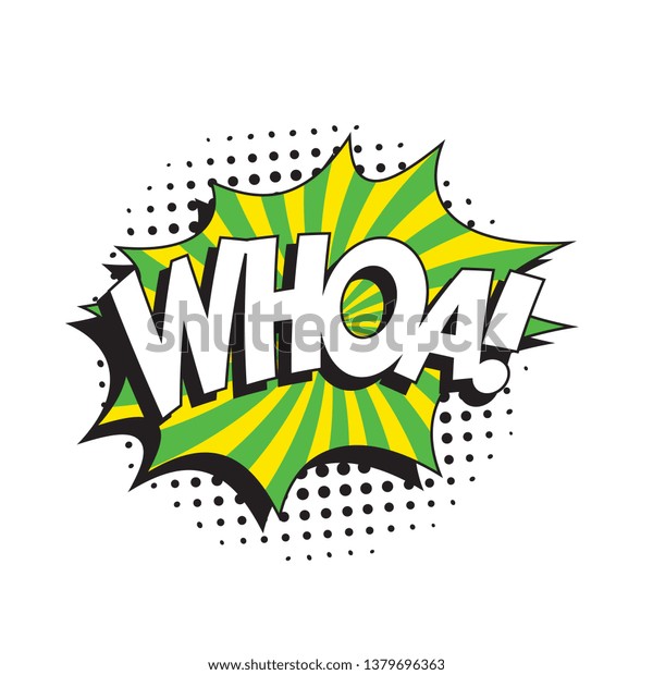 Word Whoa Vintage Comic Speech Bubble Stock Vector (Royalty Free ...