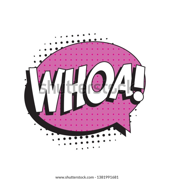 Word Whoa Vintage Comic Speech Bubble Stock Vector (Royalty Free ...