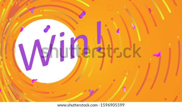 Word Win Lines Rounded Corners Winning: vector de stock (libre de ... Word Win Lines Rounded Corners Winning: vector de stock (libre de ...