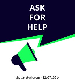 Word Writing Text Ask Help Vector Stock Vector (Royalty Free ...
