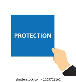 Word Writing Text Protection Vector Illustration Stock Vector (Royalty ...