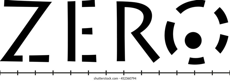 Word Zero Sign Logo Lettering Vector 库存矢量图（免版税）452360794 | Shutterstock
