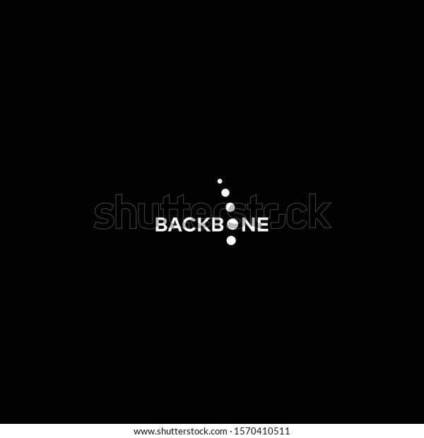 Wordmak Logo Design Backbone Black Background Stock Vector (Royalty ...