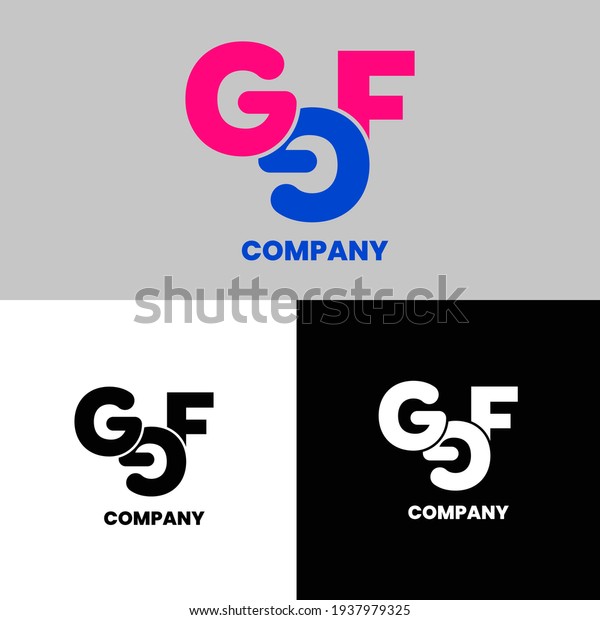 Wordmark Lettering Logo Ggf Key Symbol Stock Vector (Royalty Free ...