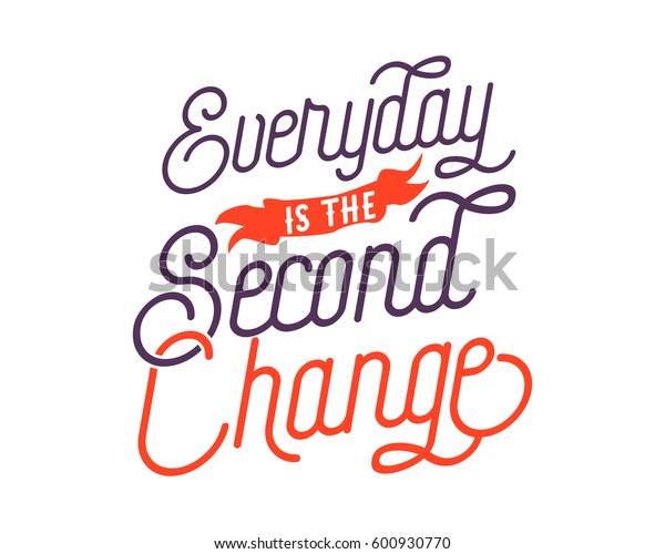 Words Sentence Typography Typographic Writing Script Stock Vector ...